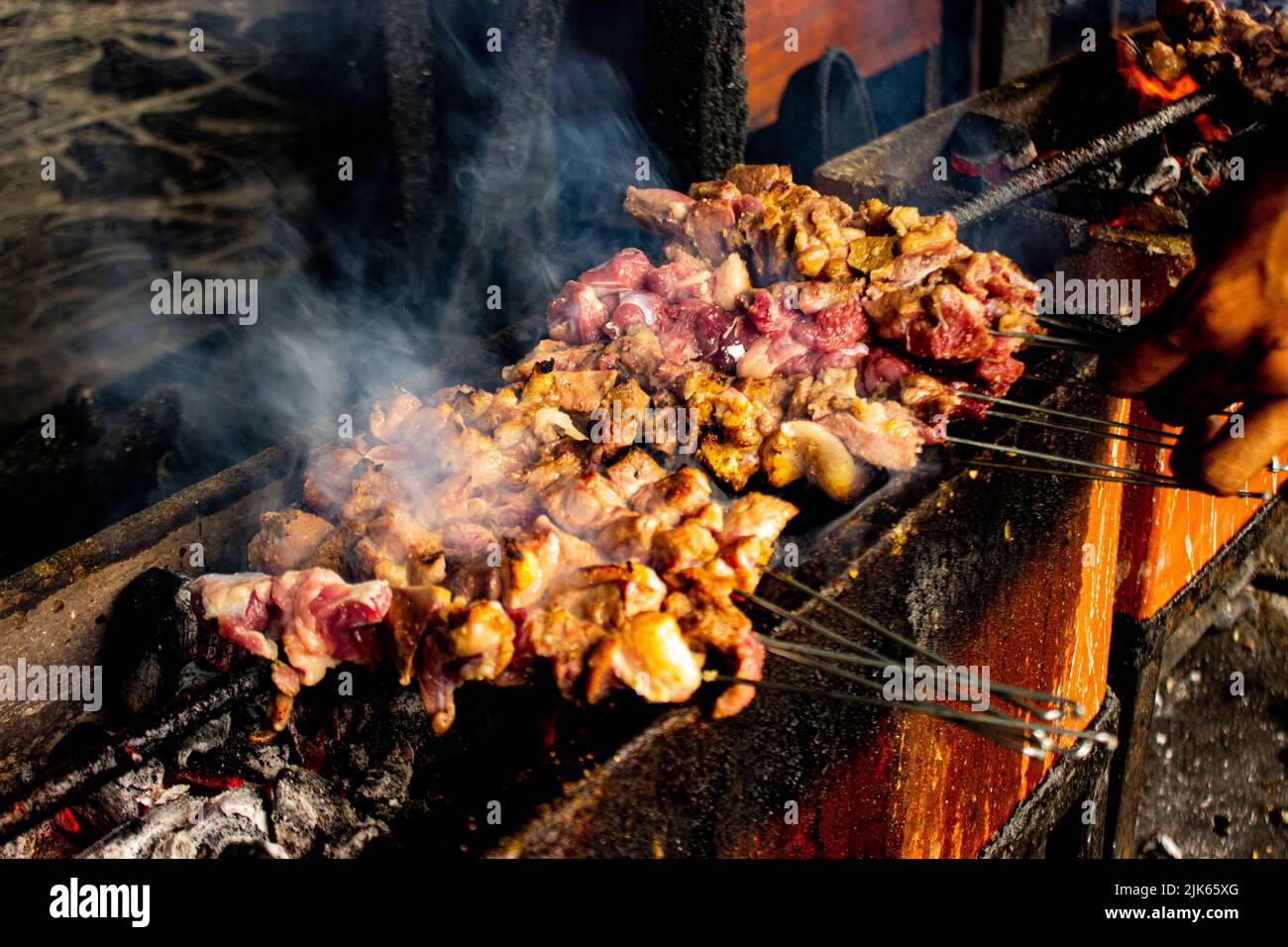 sate klatak or sate kambing or satay goat, lamb, Lamb or meat goat ...