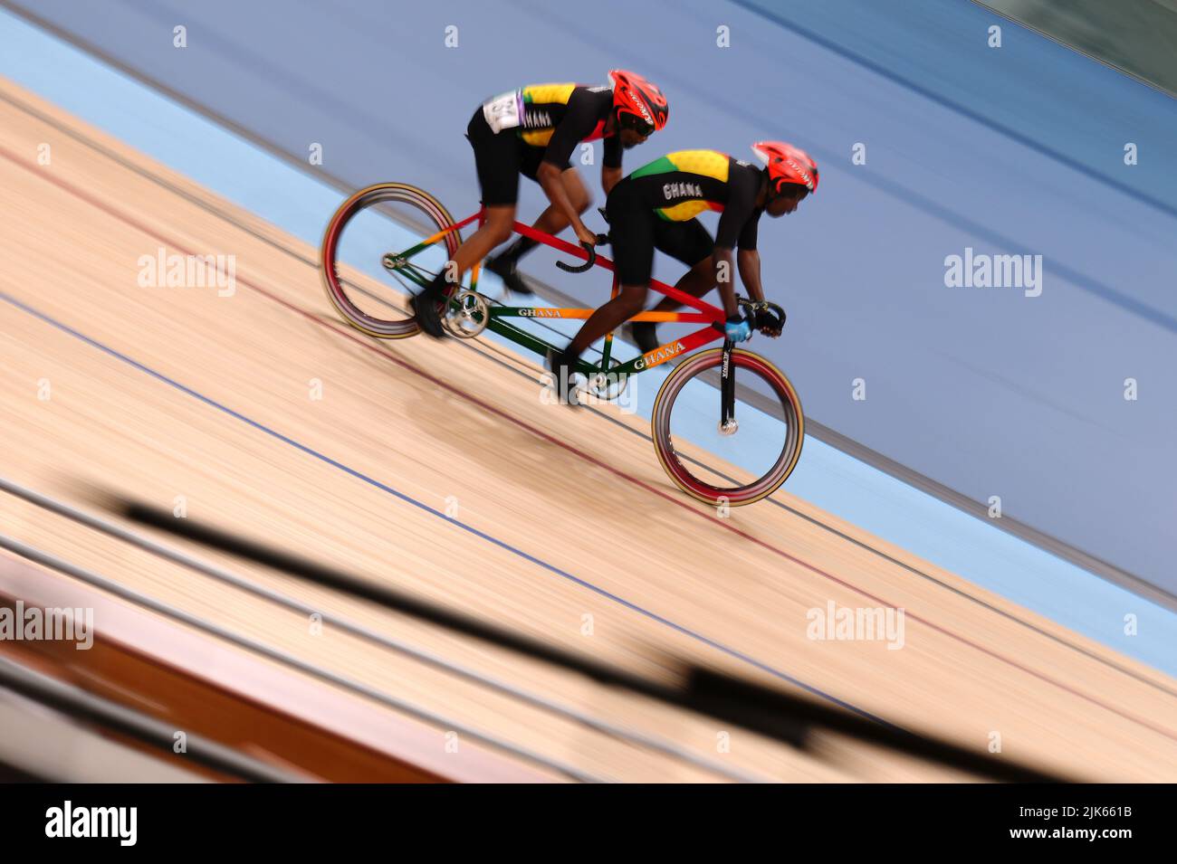 Ghana’s Frederick Assor and pilot Mensah Rudolf compete in the Men's ...