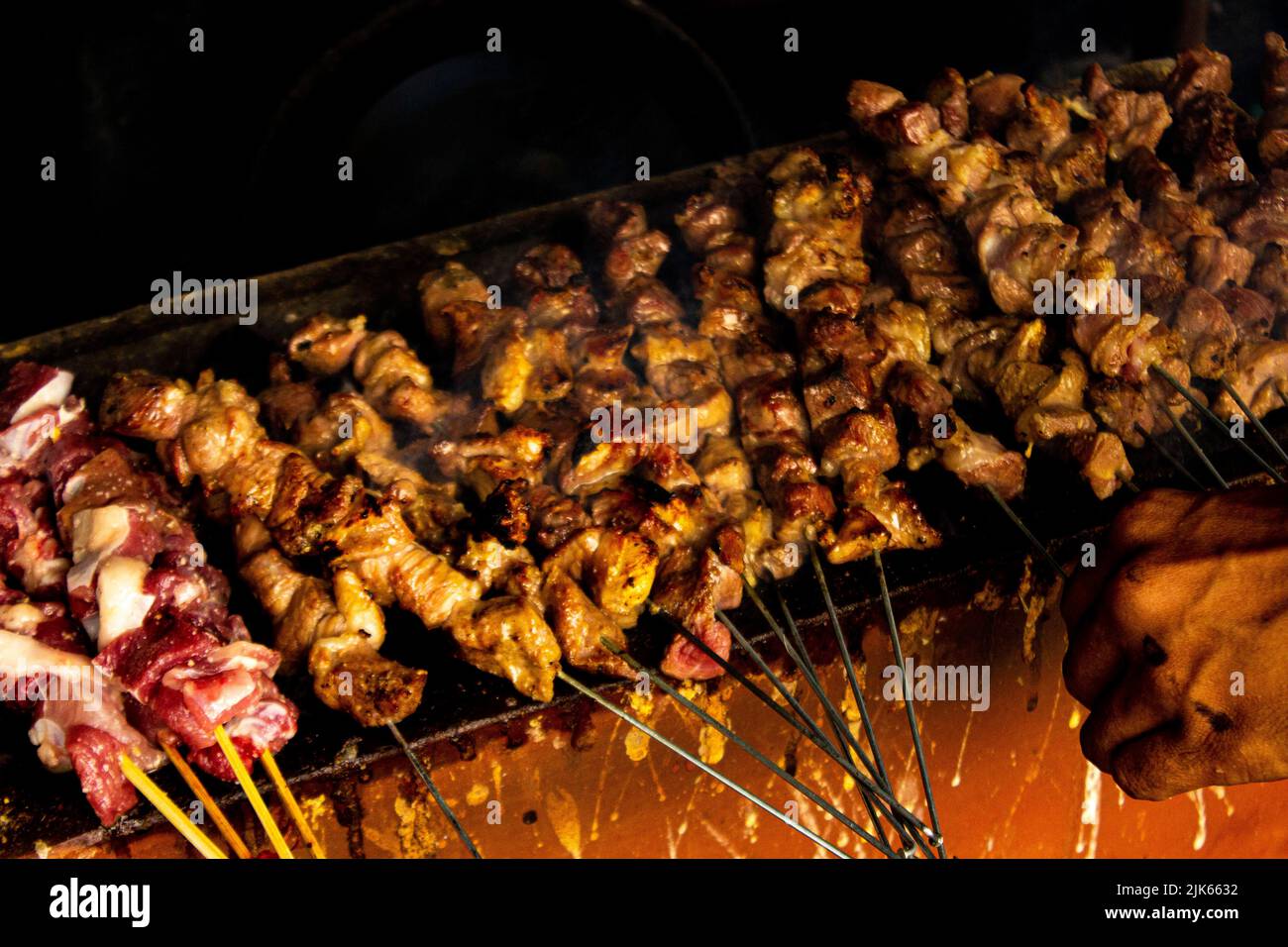 sate klatak or sate kambing or satay goat, lamb, Lamb or meat goat ...