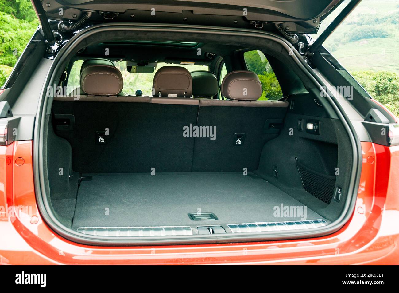 The trunk of the Nio ES7 Premier Edition on an official media test in ...