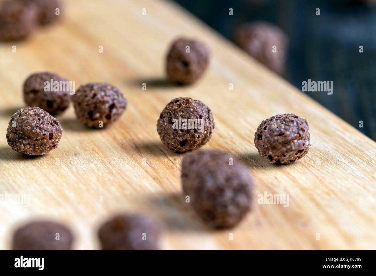 chocolate balls are used as a dry breakfast with the addition of milk ...