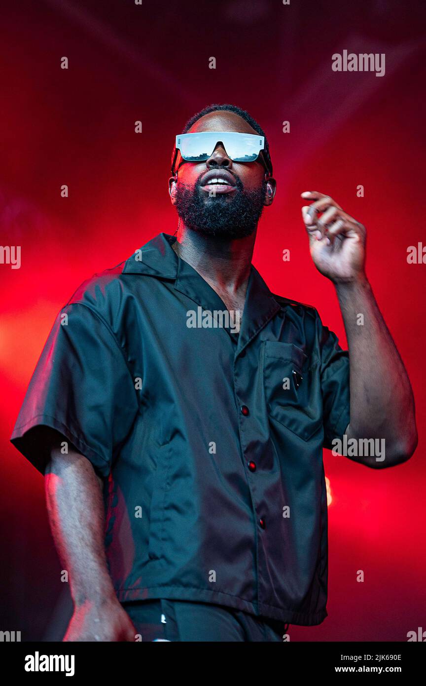 Rapper Ghetts performing at Somerset House, London Stock Photo - Alamy