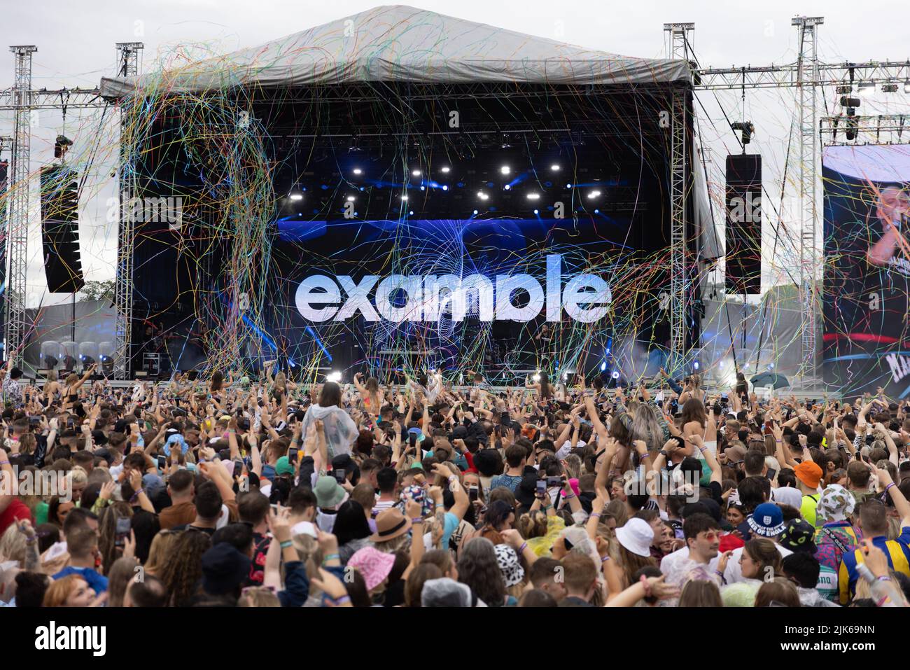 Newcastle, UK - Example performs at Loosefest festival 30th July 2022 ...