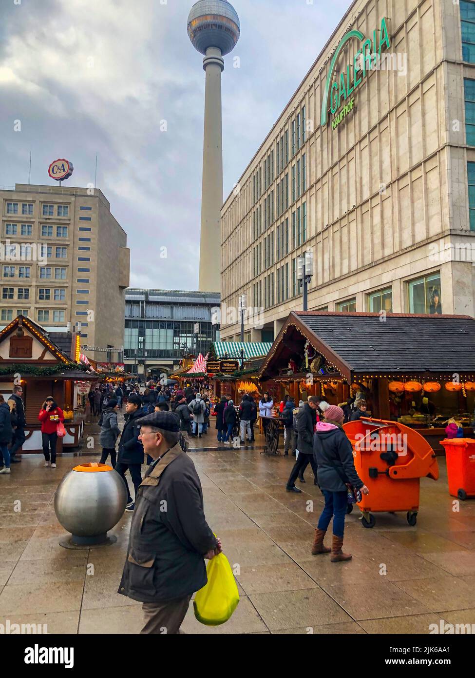 Berlin, Germany, Street Scene, Crowd People on Alexanderplatz Stock ...