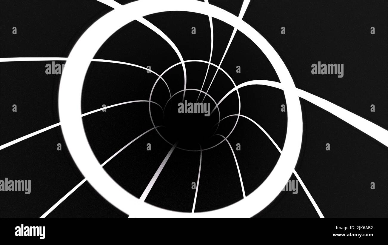 Wired gravity hole. Computer generated 3d render Stock Photo - Alamy