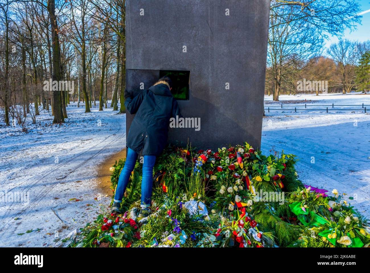 Berlin, Germany, German Public Park Scenes, TIergarden in Winter with ...