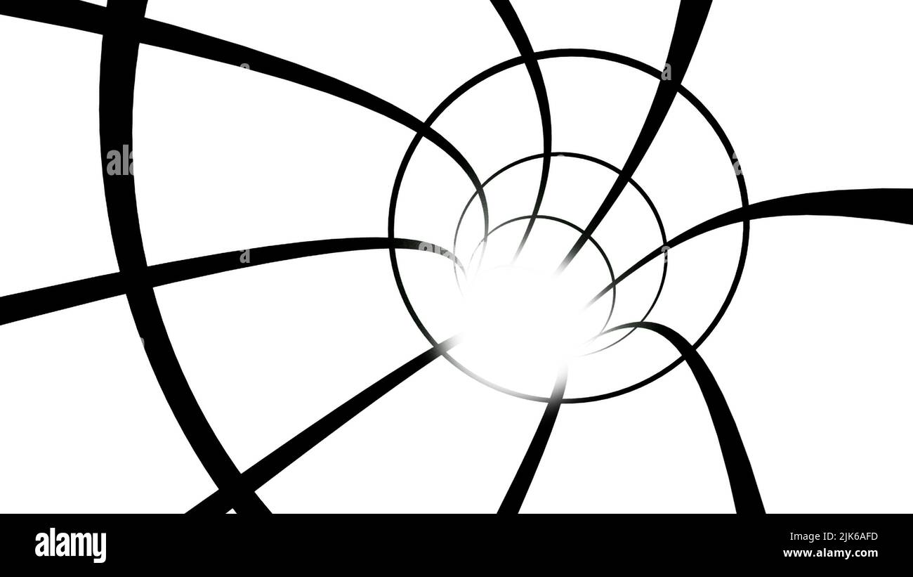 Wired gravity hole. Computer generated 3d render Stock Photo - Alamy