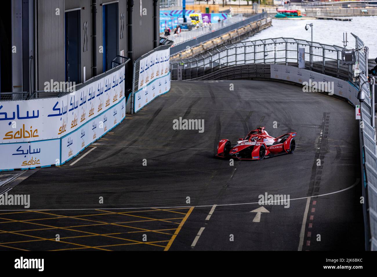 Jake Dennis during qualifying during the 2022 SABIC London E-Prix at ...