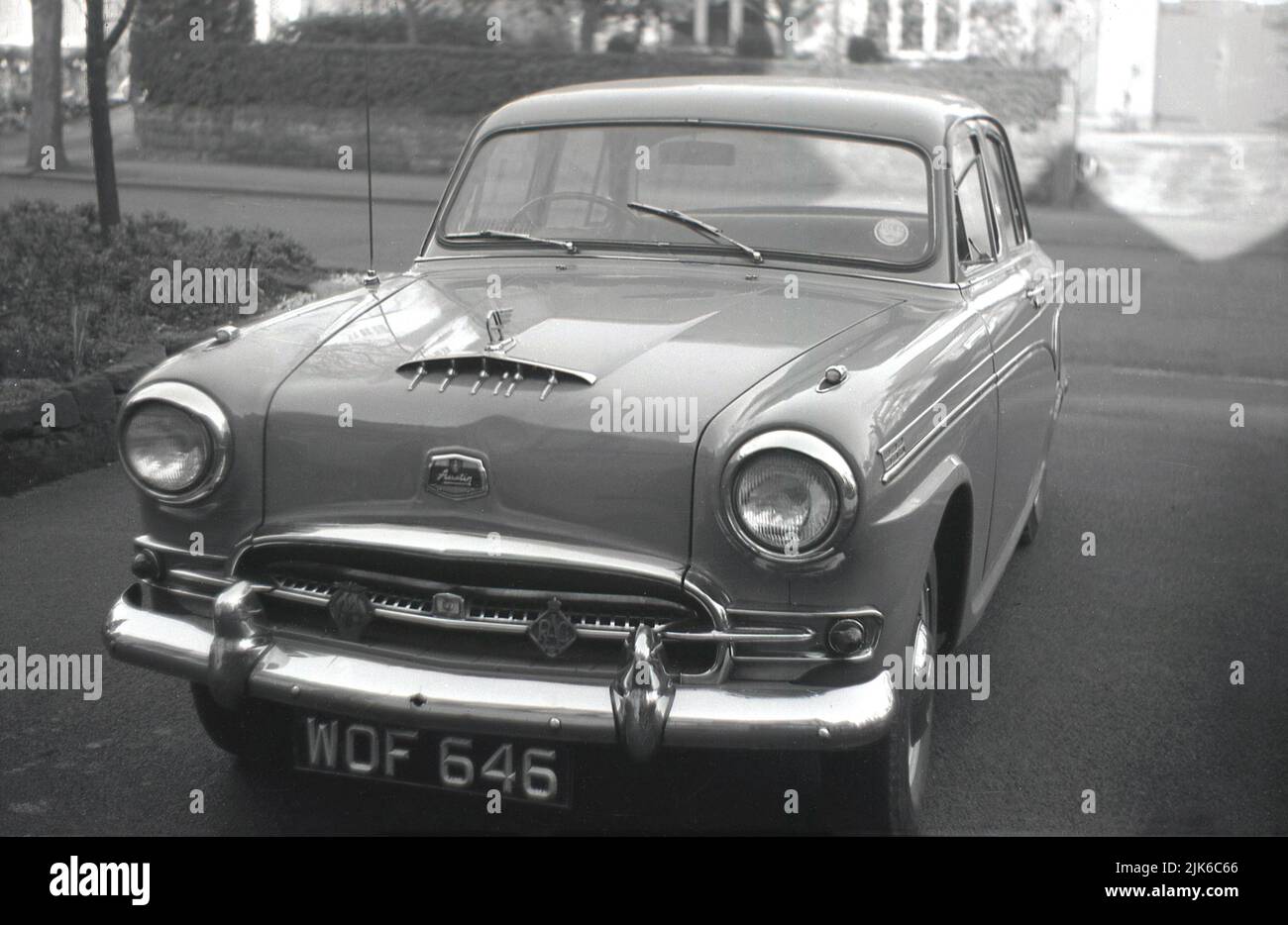 1960s, historical, front view of a four-door saloon Ausin car of the ...