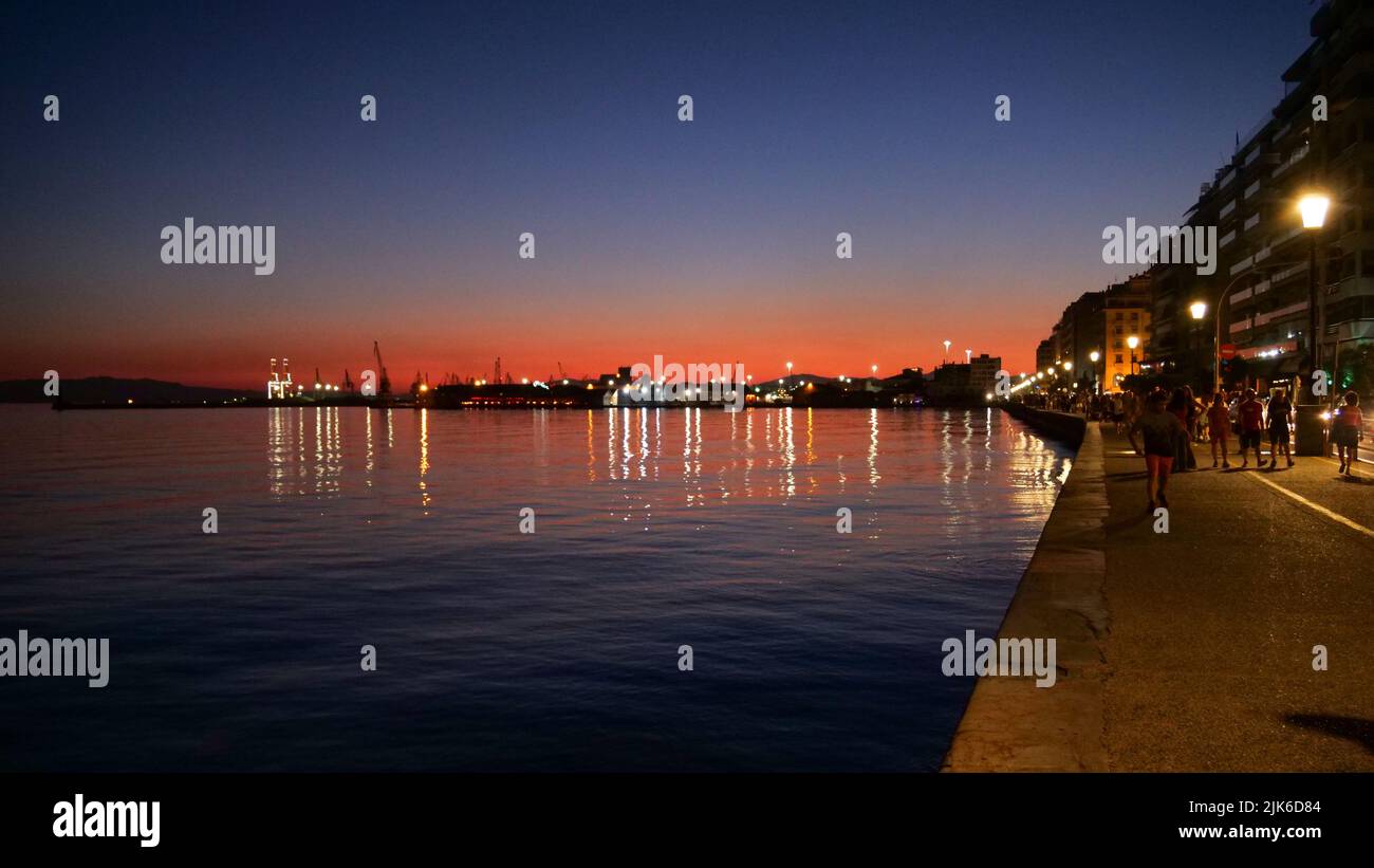 Thessaloniki Bay, Macedonia, North-Eastern Greece Stock Photo - Alamy