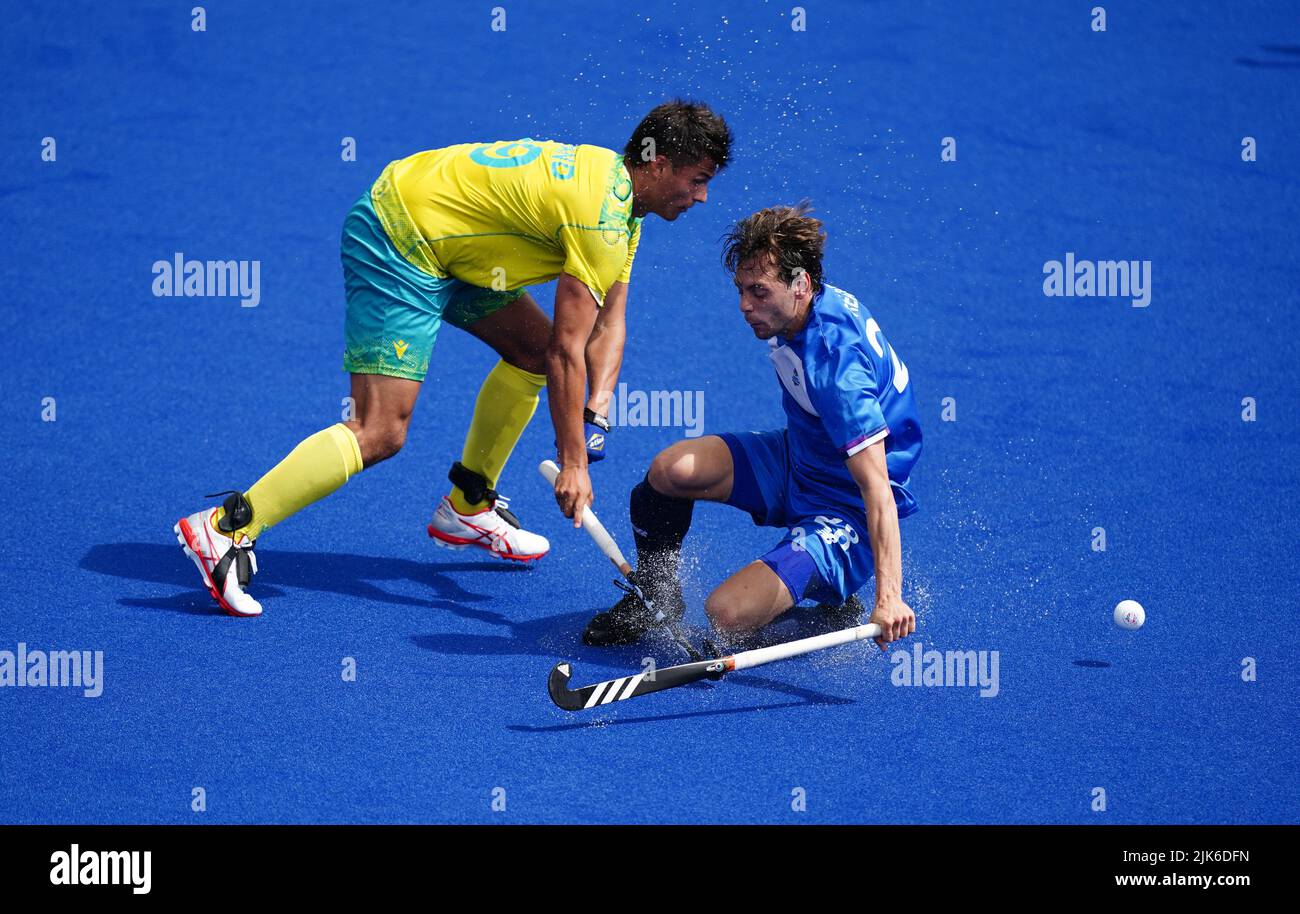 Australia's Tim Brand and Scotland's Ed Greaves at the University of ...