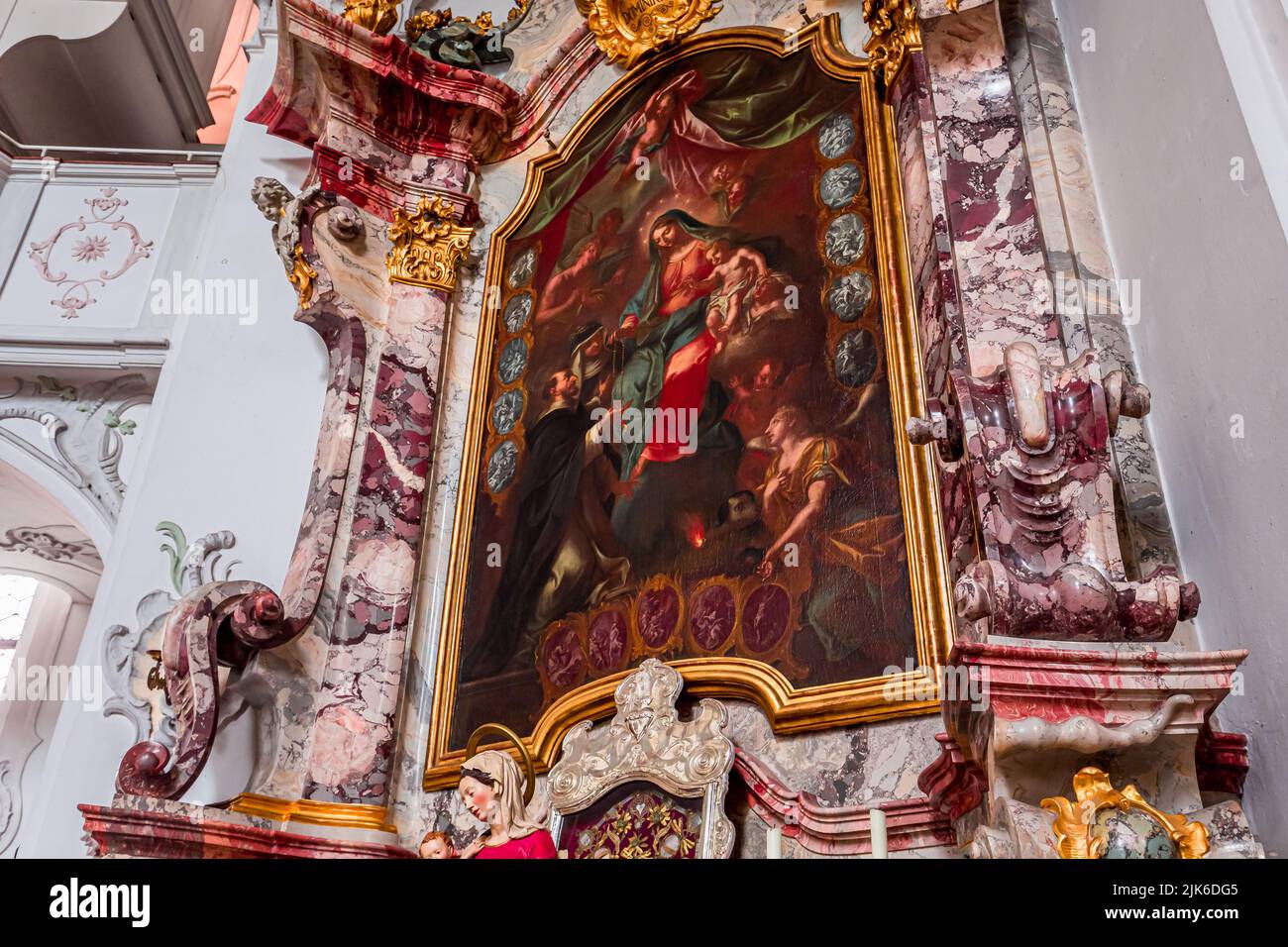 LINDAU, BAVARIA, GERMANY, JUNE 05, 2022 : Rococo and baroque decors in ...