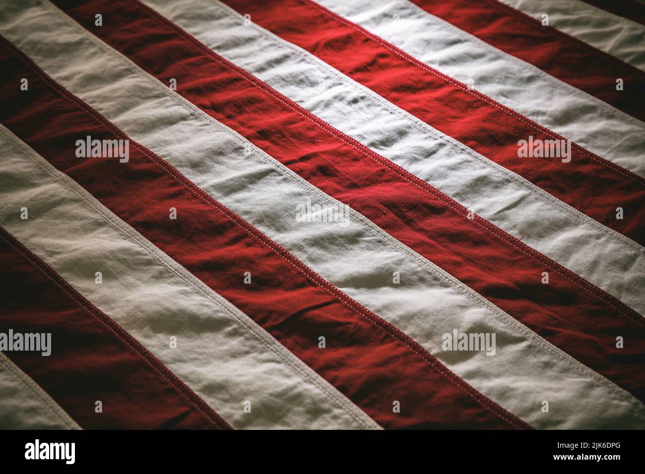 USA Flag stripes close up, US of America white and red color stripes ...