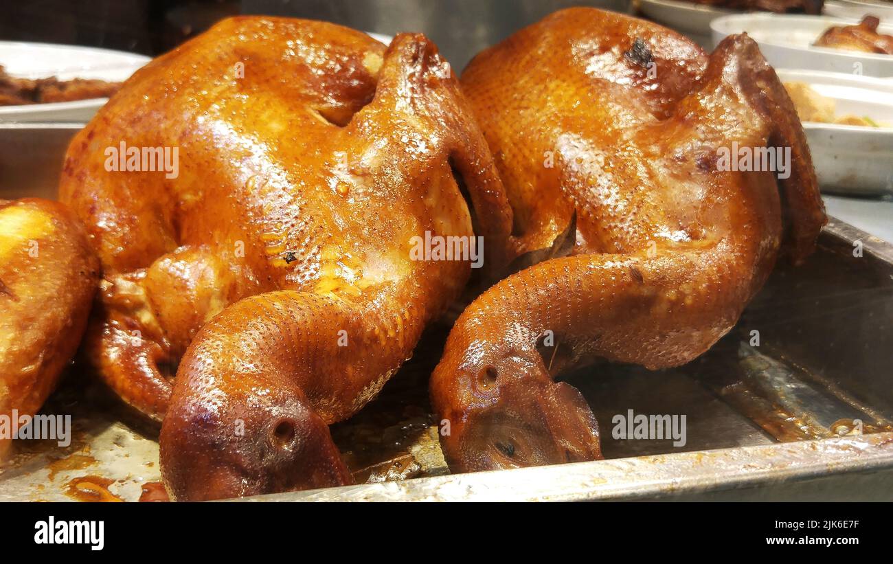 Delicious orange skin chicken is a delicacy of Guangdong, China Stock ...