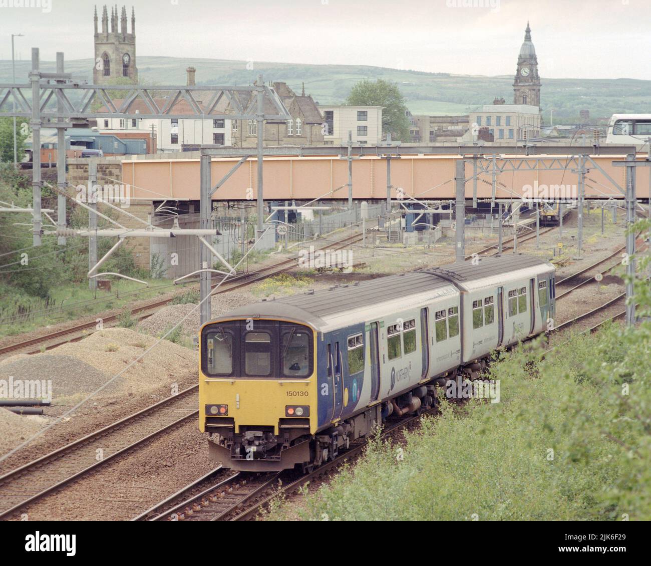 Bolton, UK - June 2022: A passenger train (Class 150) operated by ...