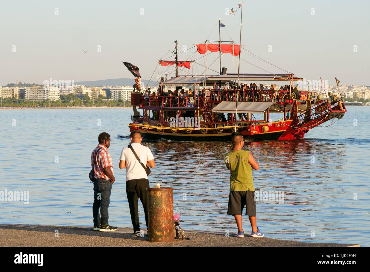 Fake greek galley hi-res stock photography and images - Alamy