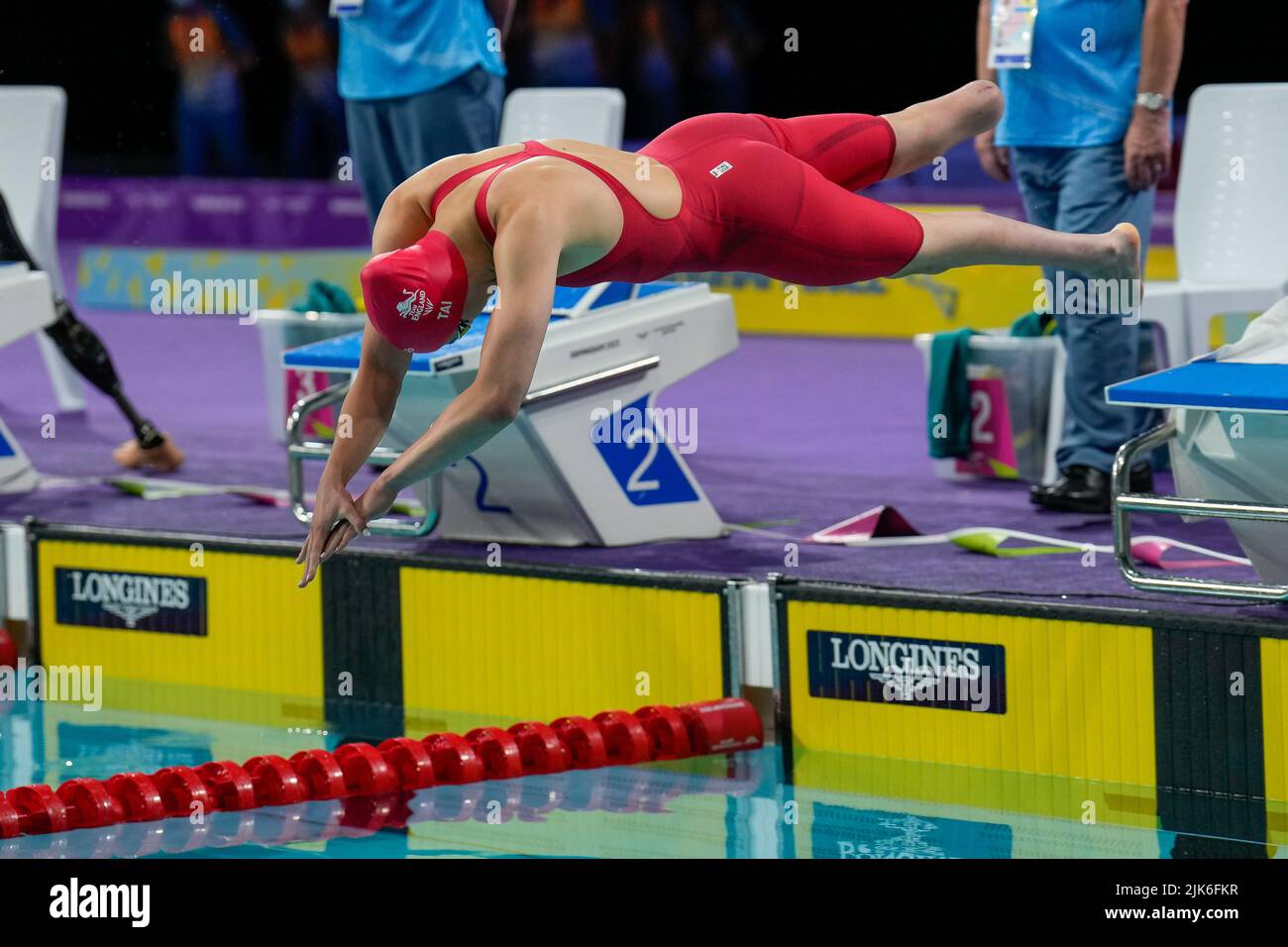 Smethwick, UK. 24th July, 2022. Alice TAI (ENG) dives in for the Women ...