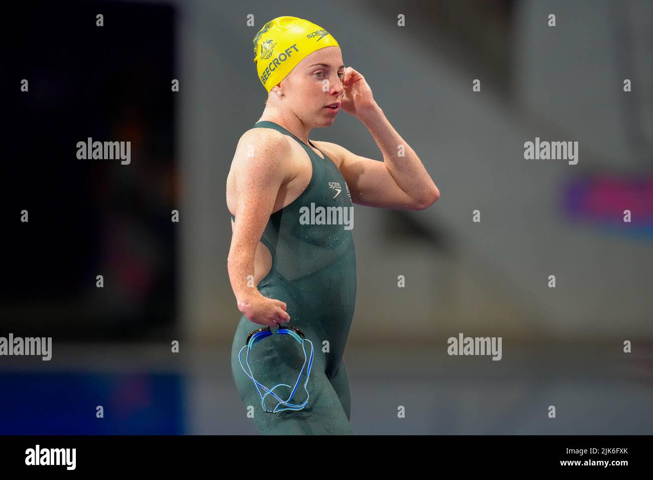 Smethwick, UK. 24th July, 2022. Emily BEECROFT (AUS) after finishing ...