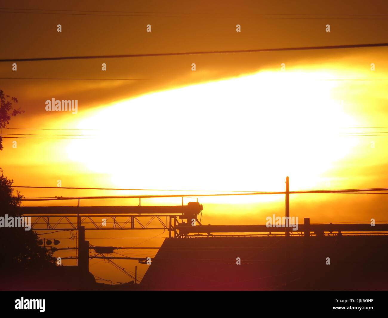 Telephone pole silhouettes hi-res stock photography and images - Alamy