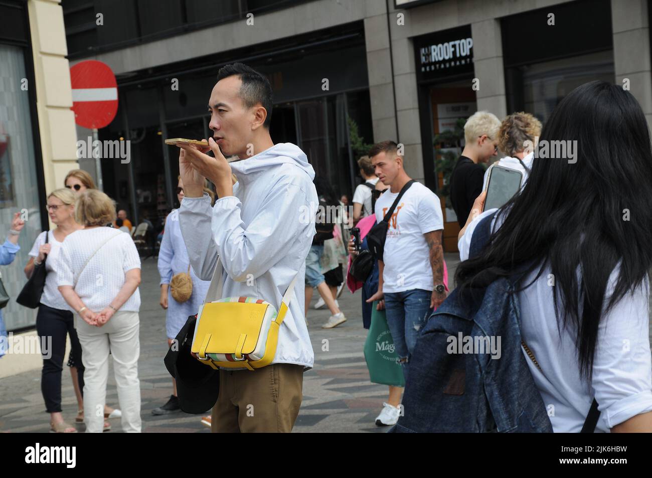 Copenhagen /Denmark/31July 2022/ HUman and tech life with smartphones ...