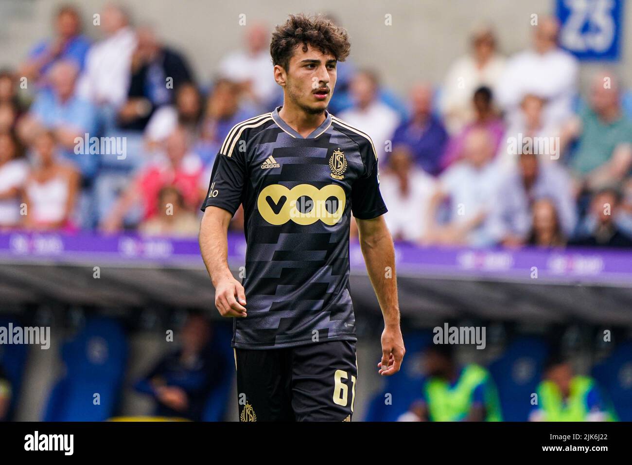 GENK, BELGIUM - JULY 31: Cihan Canak of Standard de Liege during the ...