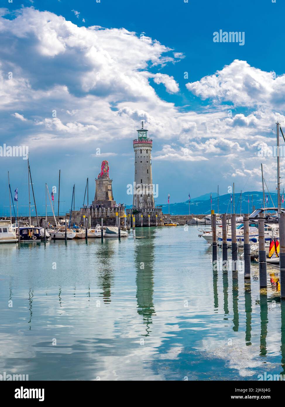 BAVARIA : Lighthouse Lindau-Island Stock Photo - Alamy
