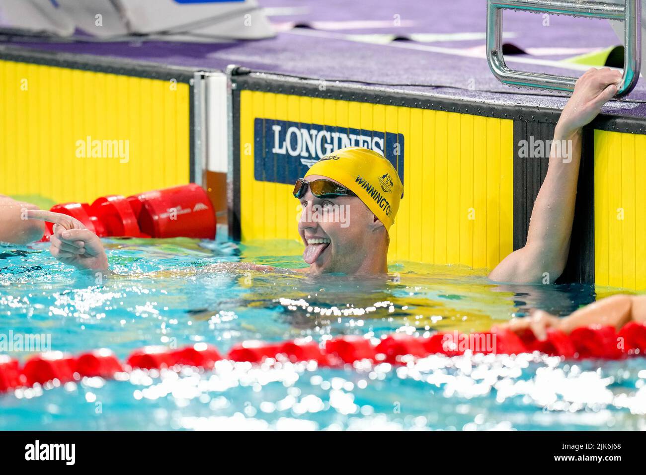Smethwick, UK. 24th July, 2022. Elijah WINNINGTON (AUS) celebrates ...
