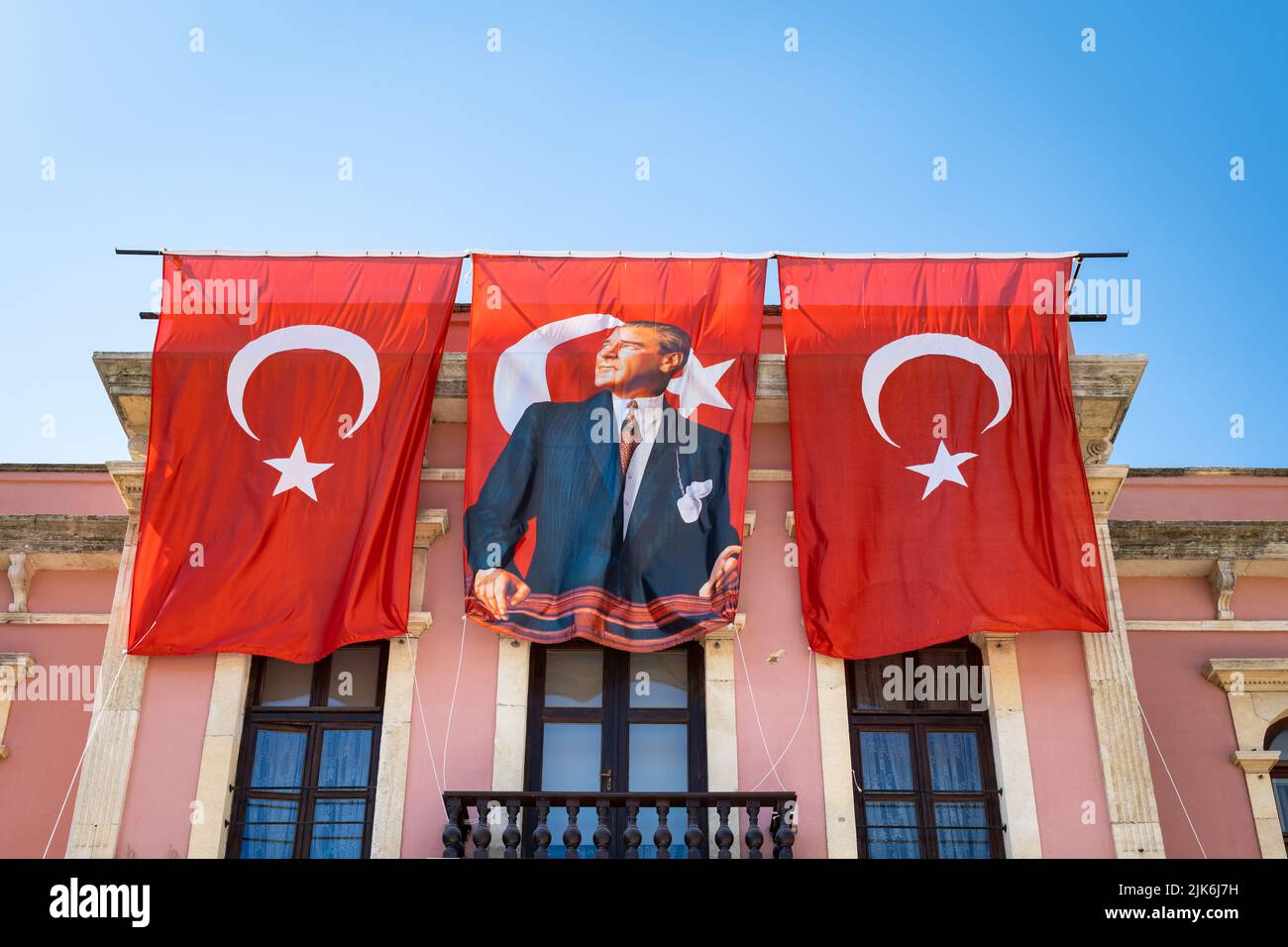 Edirne, Turkey - August 2022 : Mustafa Kemal Ataturk portrait and ...