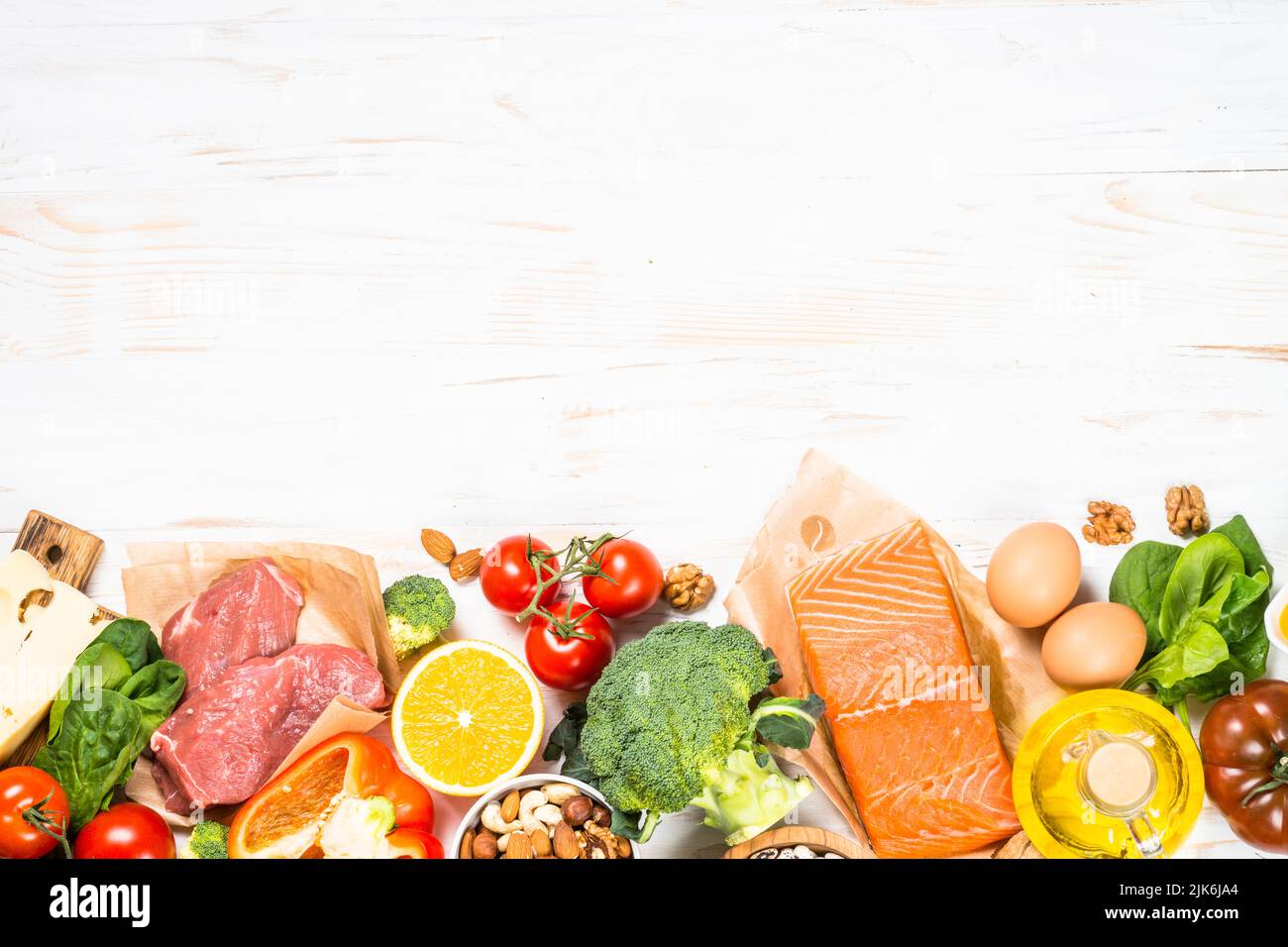 Healthy fats products at black background Stock Photo - Alamy