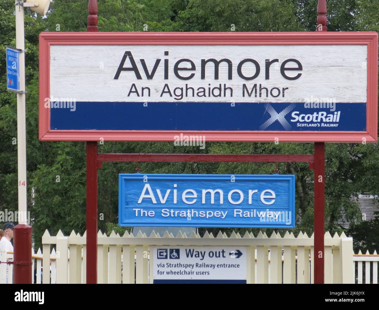 ScotRail & Scottish tourism: the sign at Aviemore train station is in ...