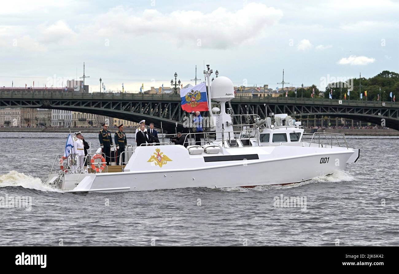 St Petersburgh, Russia. 31st July, 2022. Russian President Vladimir ...