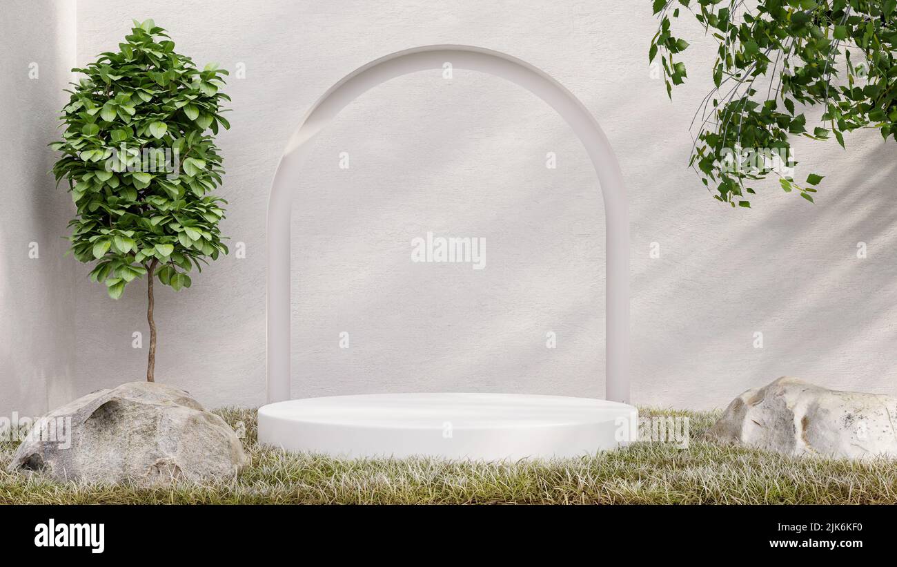 3d presentation pedestal circle hi-res stock photography and images - Alamy