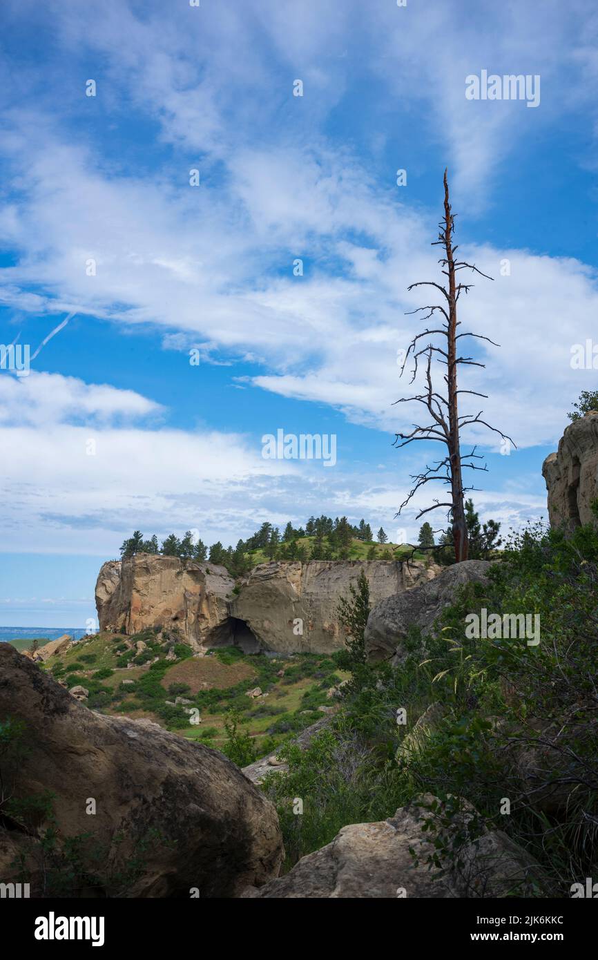 Pictograph Cave, a Montana State Park near Billings, home to three ...