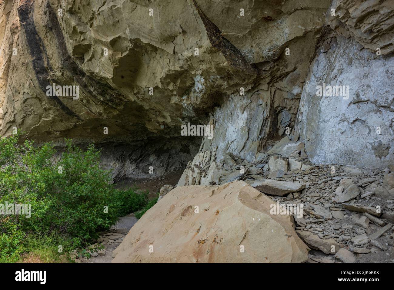 Pictograph Cave, a Montana State Park near Billings, home to three ...