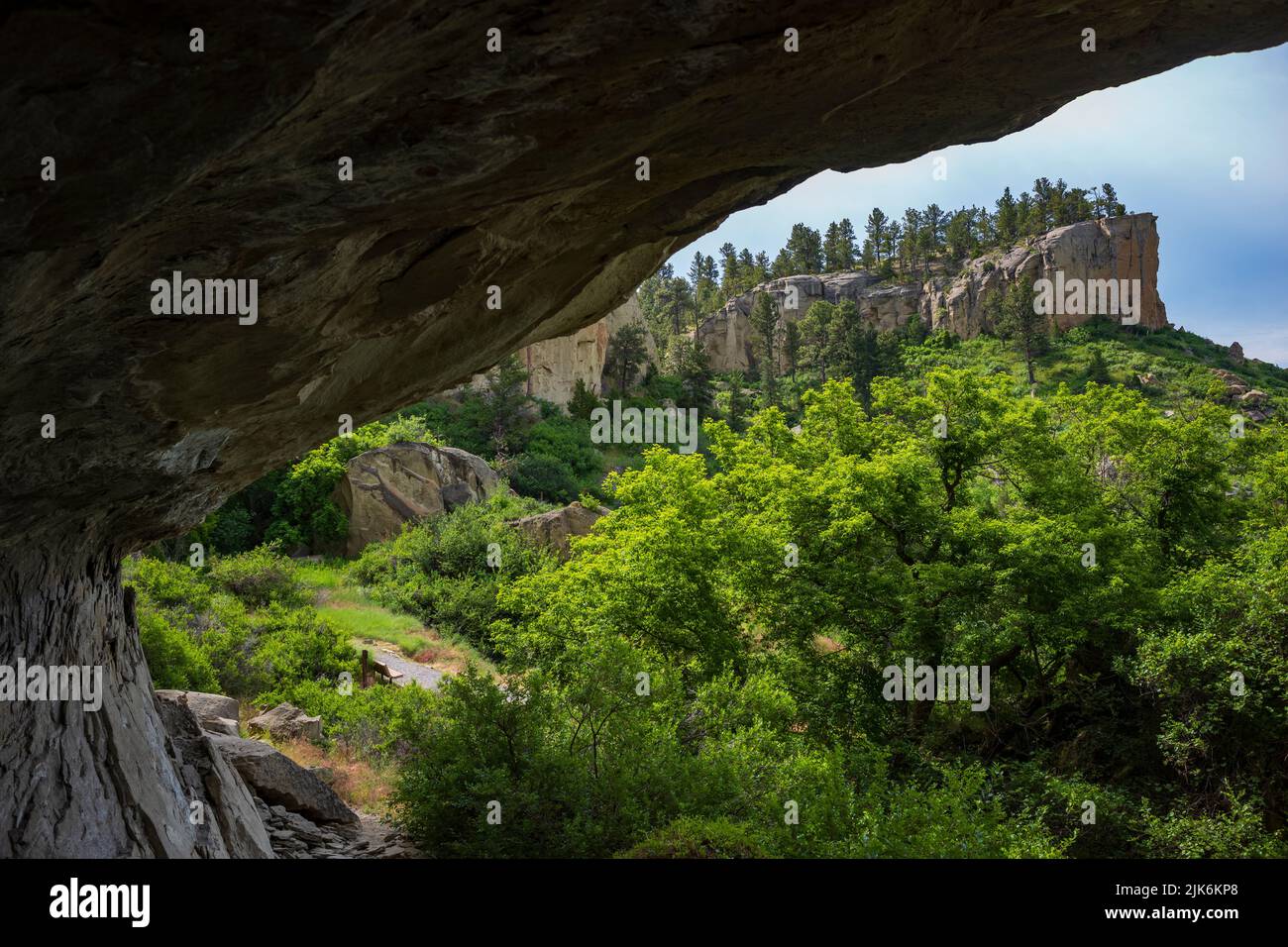 Pictograph Cave, a Montana State Park near Billings, home to three ...
