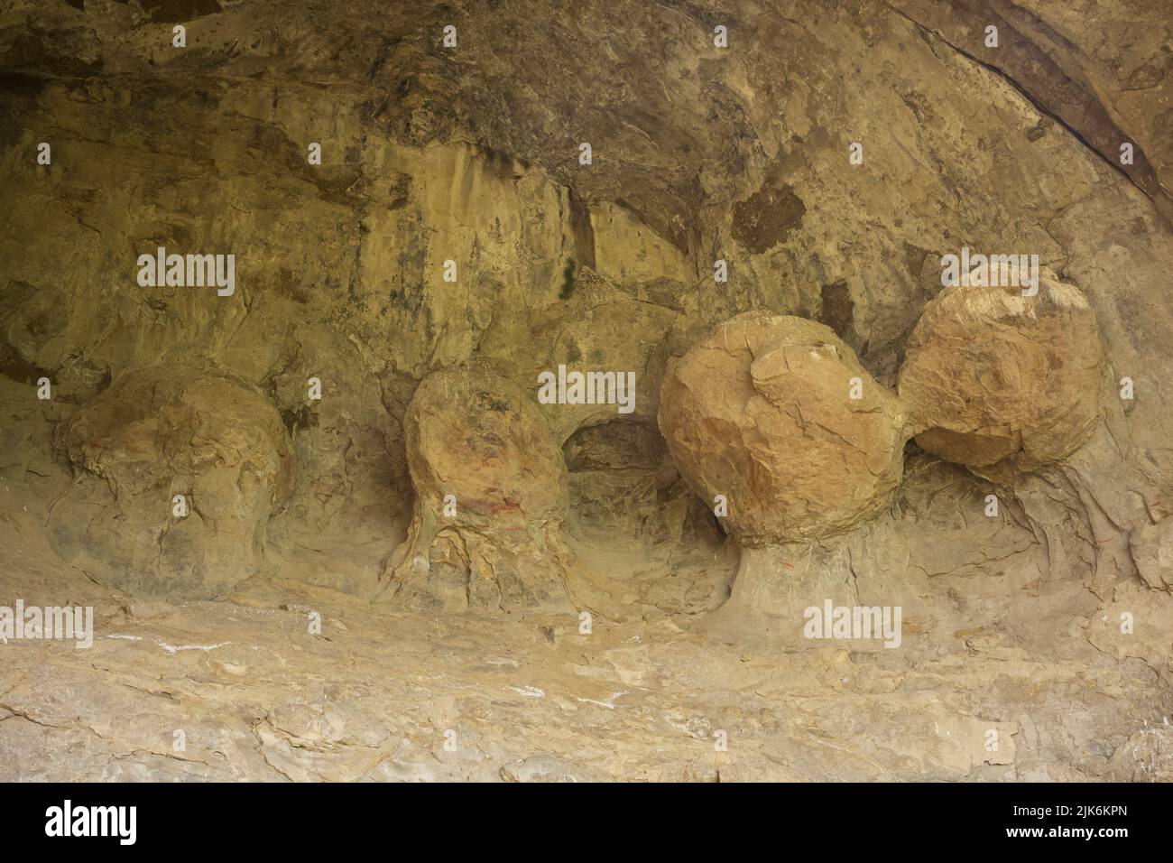 Pictograph Cave, a Montana State Park near Billings, home to three ...