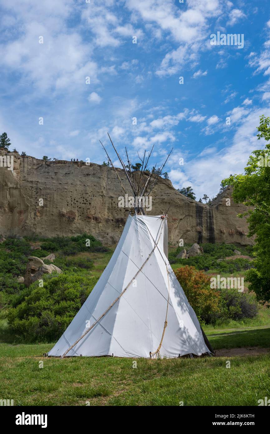 Pictograph Cave, a Montana State Park near Billings, home to three ...