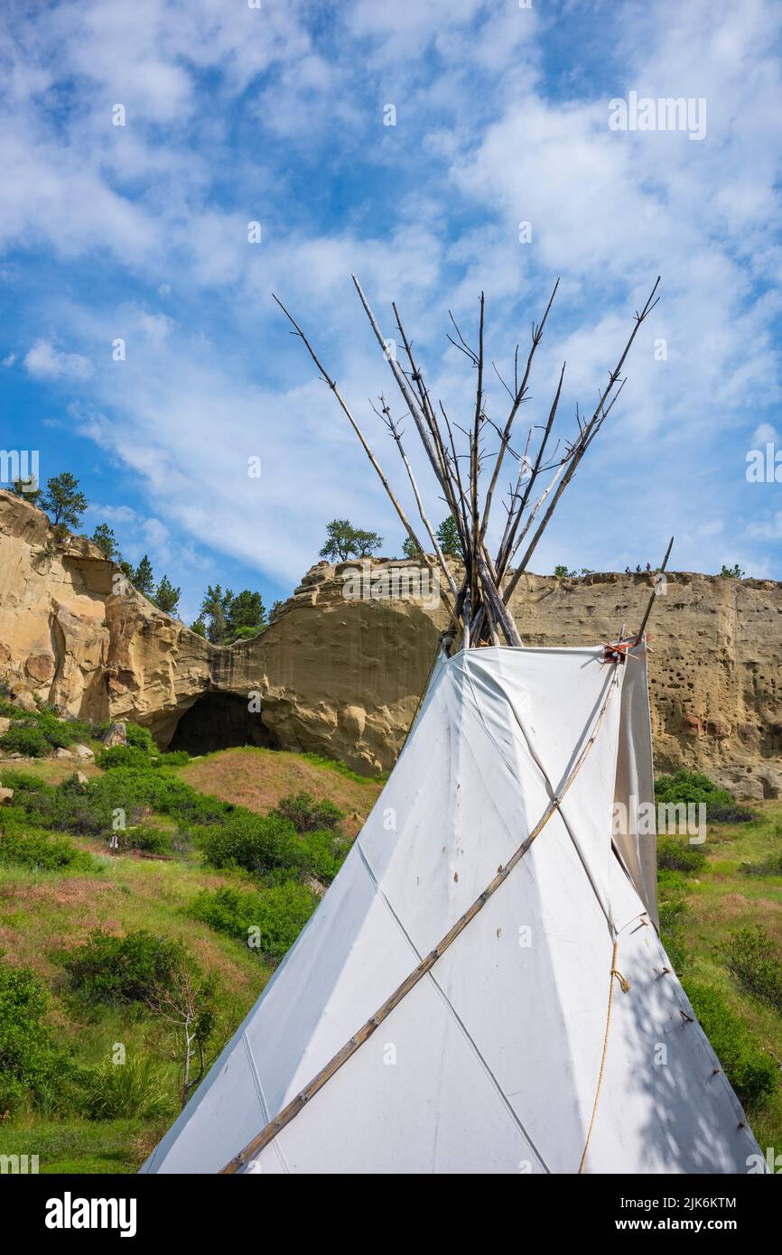 Pictograph Cave, a Montana State Park near Billings, home to three ...