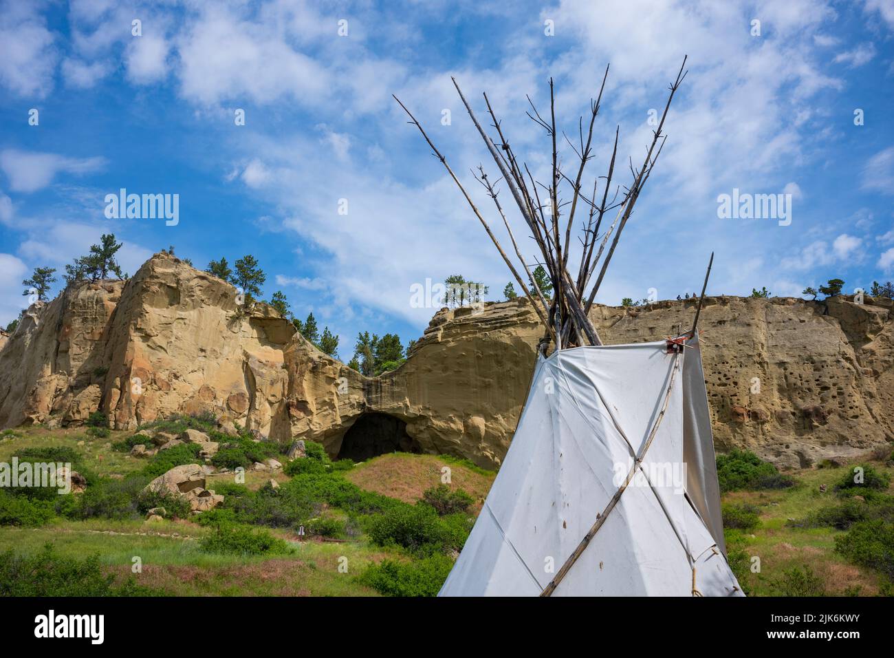 Pictograph Cave, a Montana State Park near Billings, home to three ...