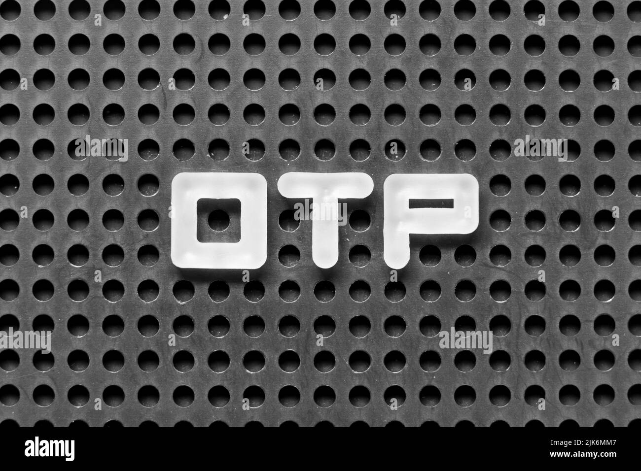 White alphabet letter in word OTP (abbreviation of one time password ... White alphabet letter in word OTP (abbreviation of one time password ...