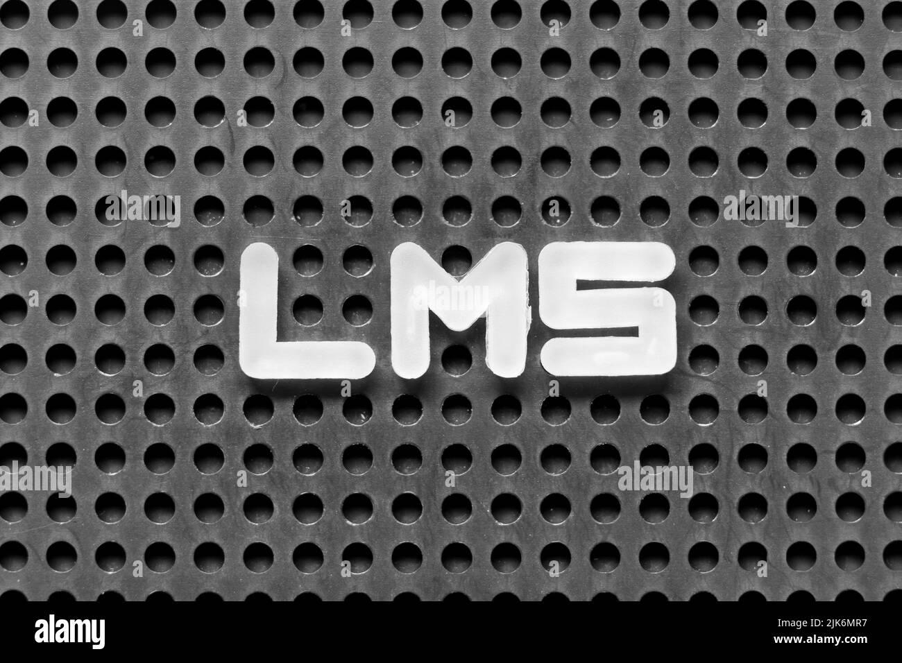 White alphabet letter in word LMS (Abbreviation of Learning management ...