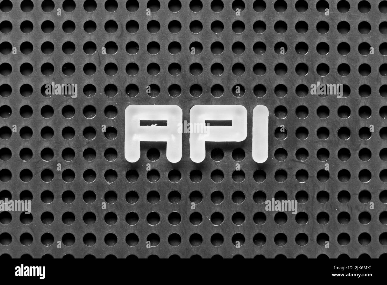 White Alphabet Letter In Word Api Abbreviation Of Application Programming Interface Or Active