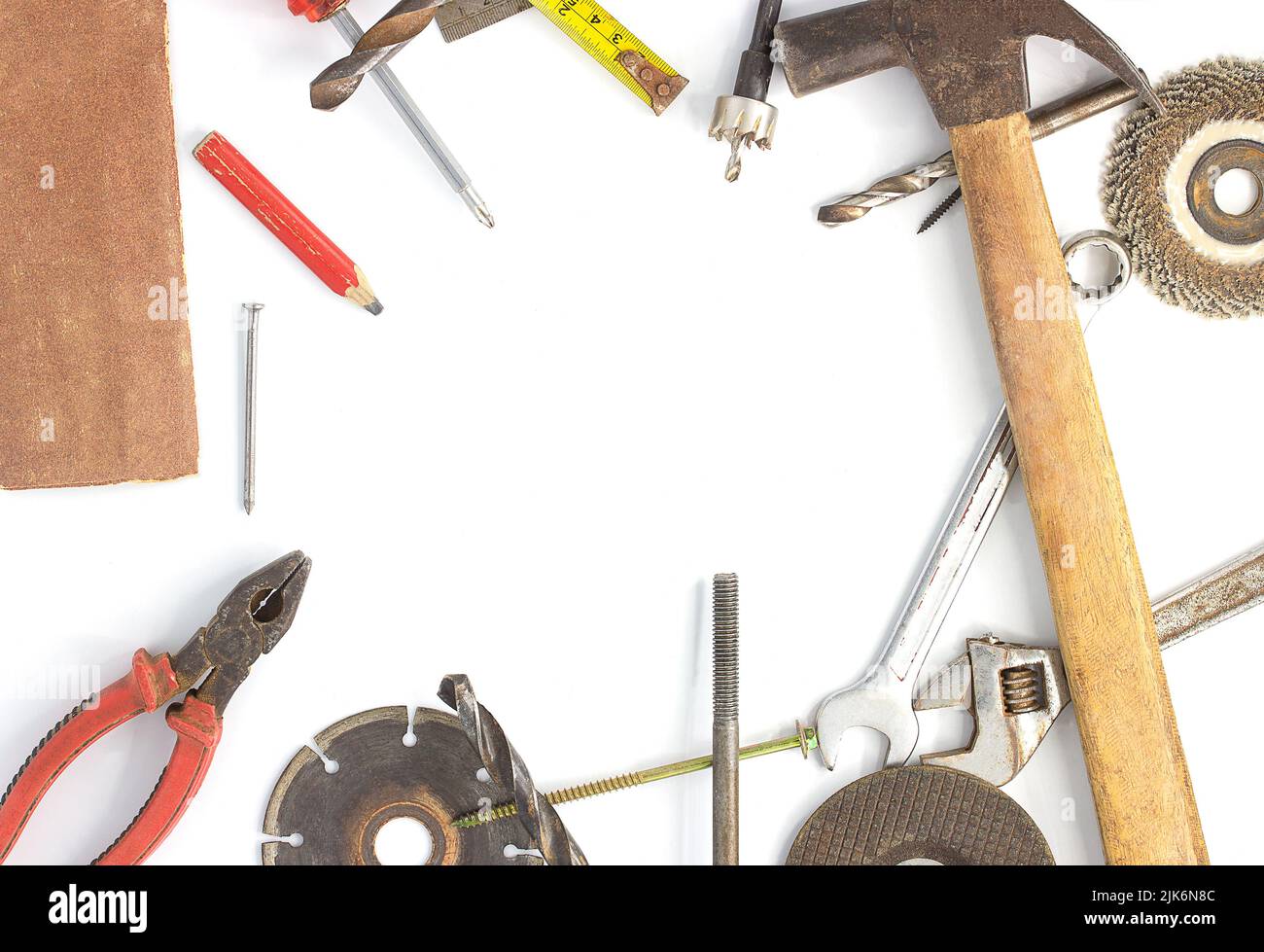 Set Craftsman tool isolated on white background , mechanical tools,top ...