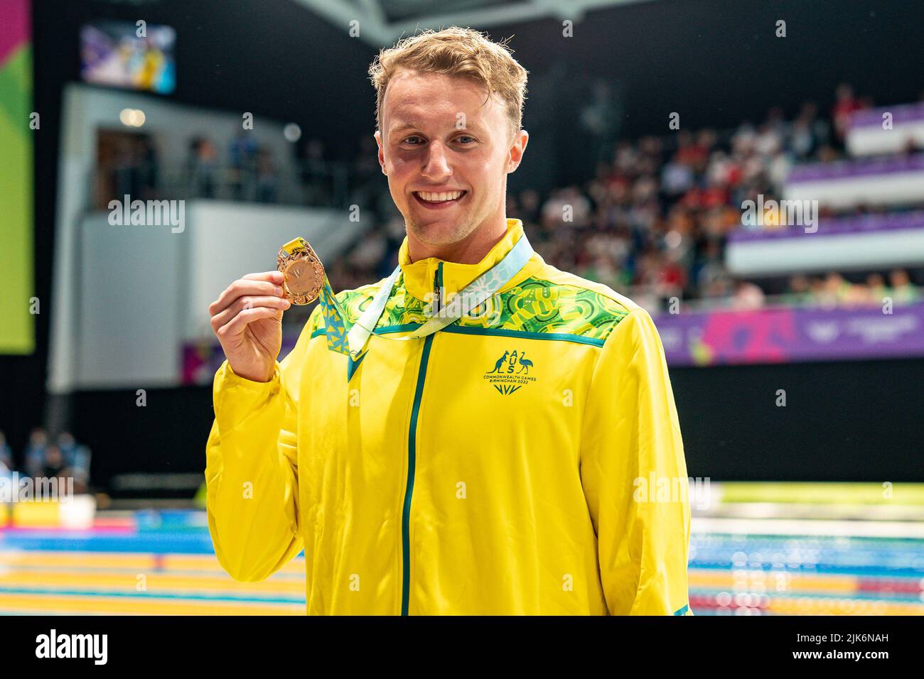 Smethwick, UK. 24th July, 2022. Elijah WINNINGTON (AUS) after winning ...