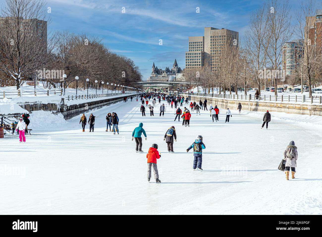 Skating on the Rideau Canal, Ottawa, Canada Stock Photo - Alamy