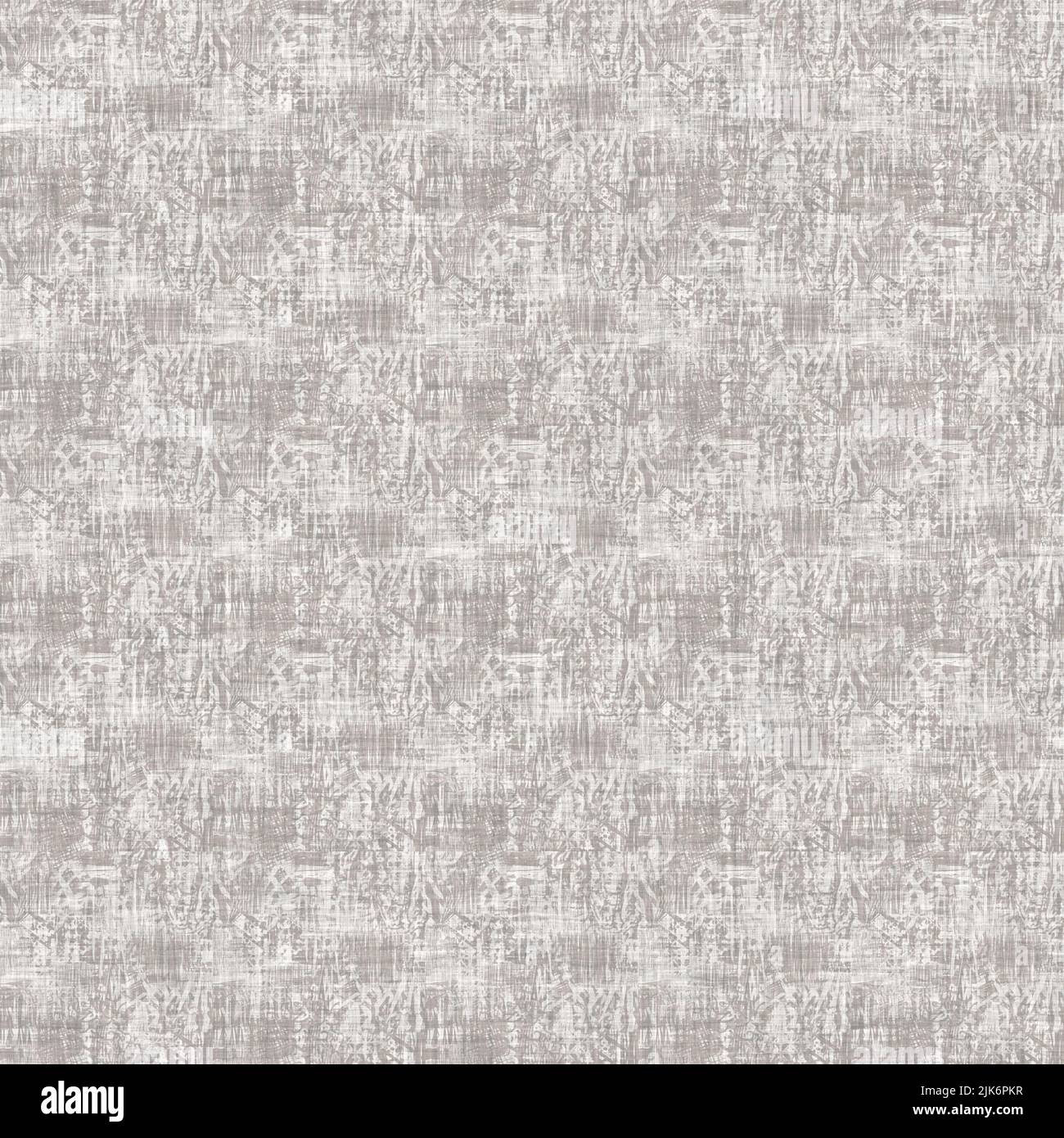 French grey irregular mottled linen seamless pattern. Tonal country ...