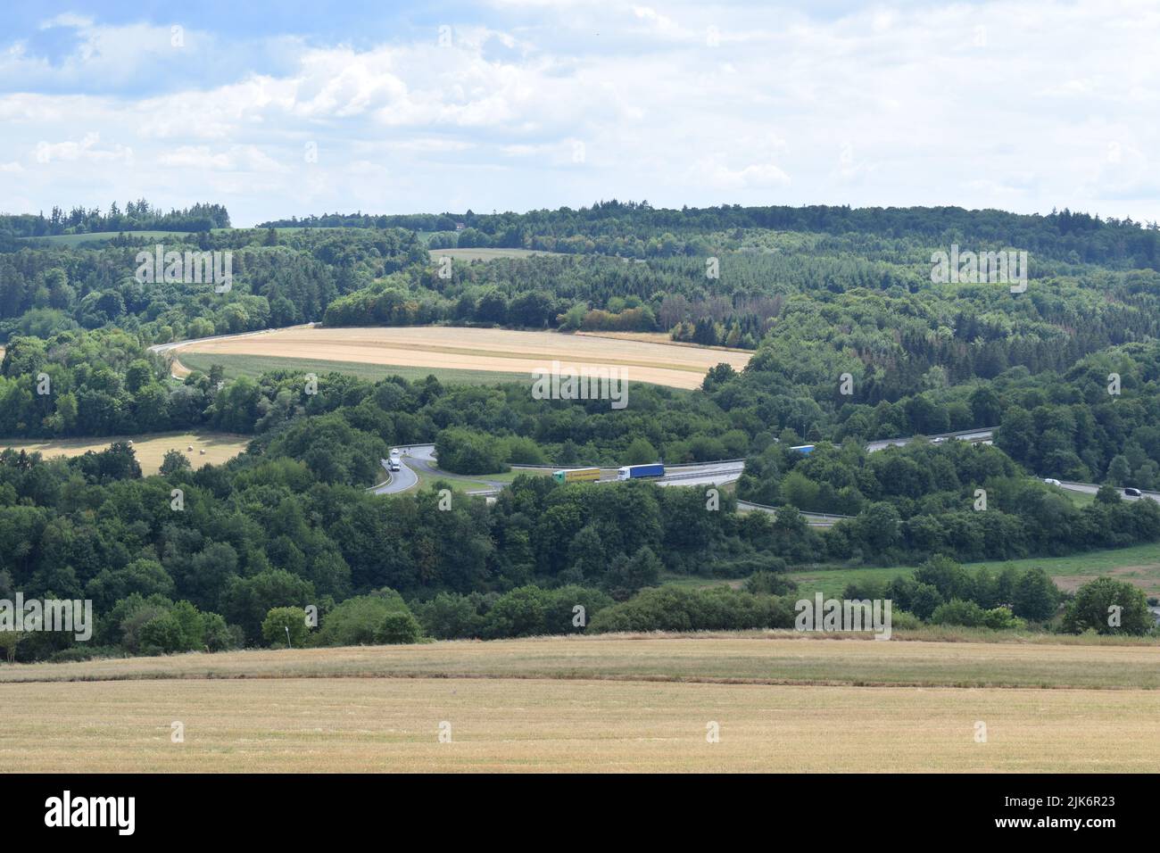 Autobahn A48 near Kaisersesch Stock Photo - Alamy
