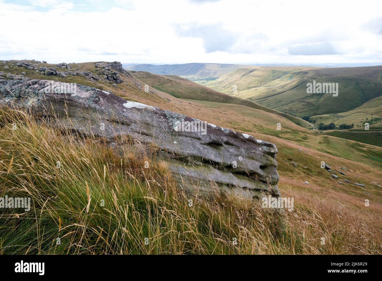 The Woolpacks, a distinctive gritstone outcrop of rocks on the edge of ...