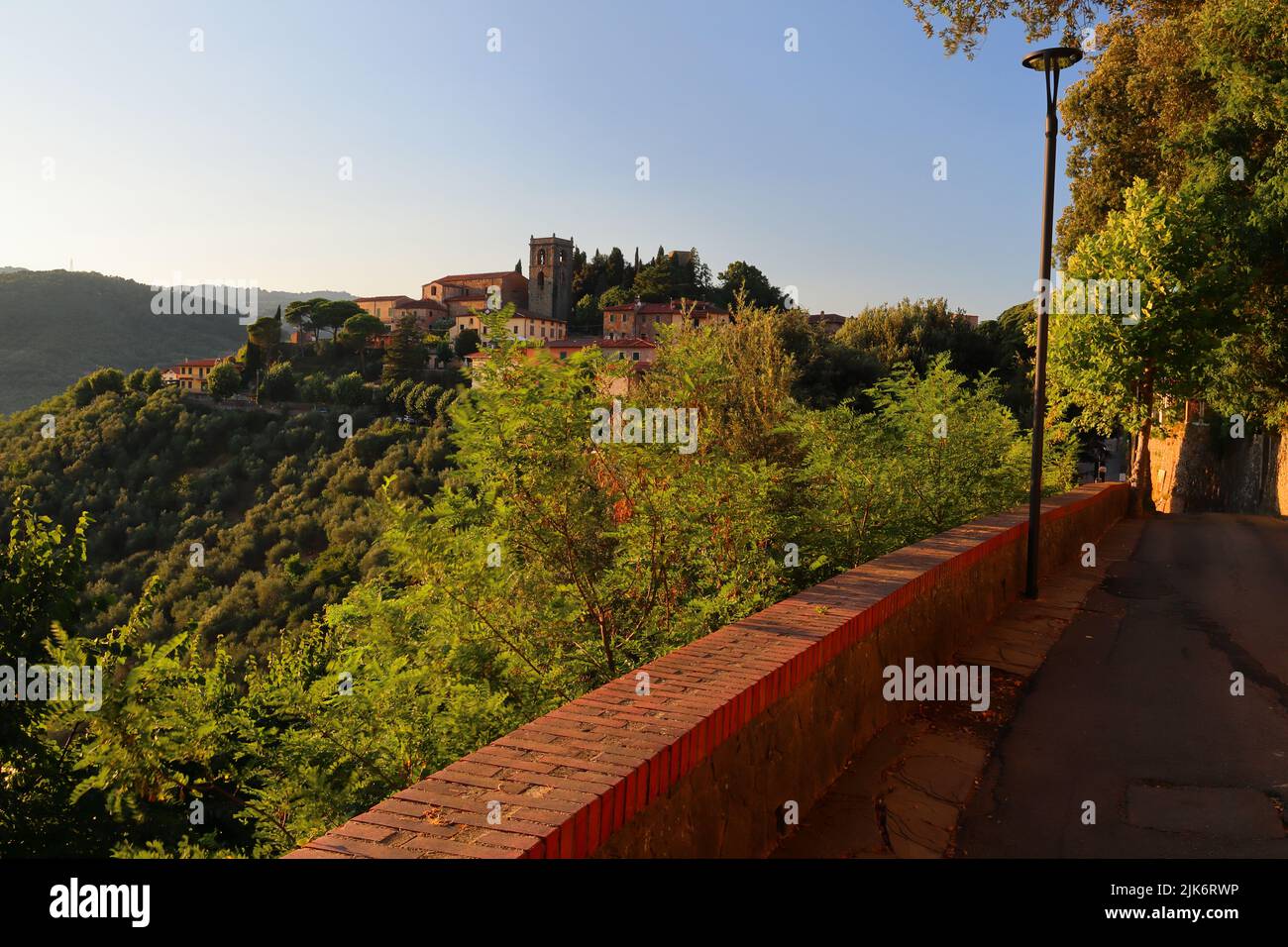 Landscape image of Montecatini Alto on a Summer Evening. Tuscany, Italy ...