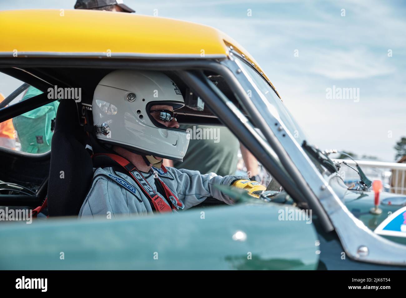 Vintage race car helmet hi-res stock photography and images - Alamy